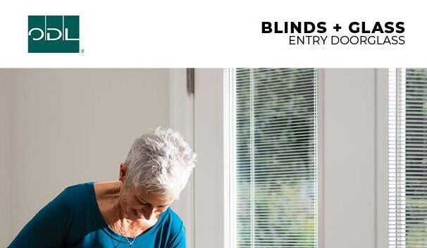 Entryway Enclosed Doorglass Blinds at ODL